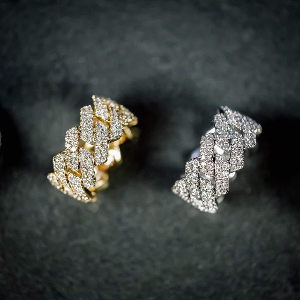 Fully Iced Cuban Ring - White – JP305